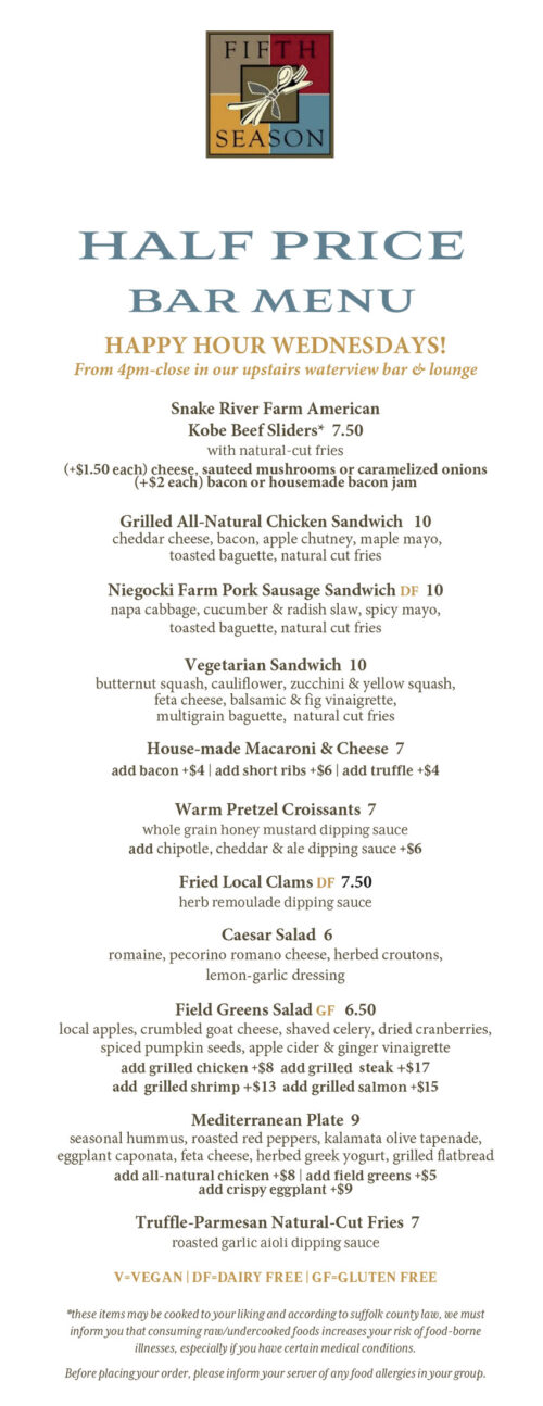 Autumn Menus – The Fifth Season